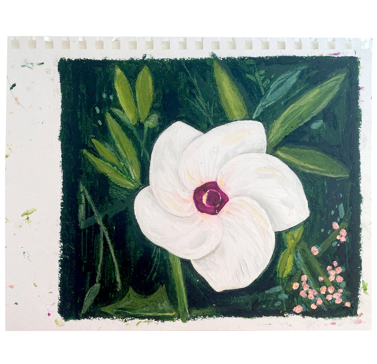 Kelly Kay Original Artwork: Purple Eye Flower – KellyKay