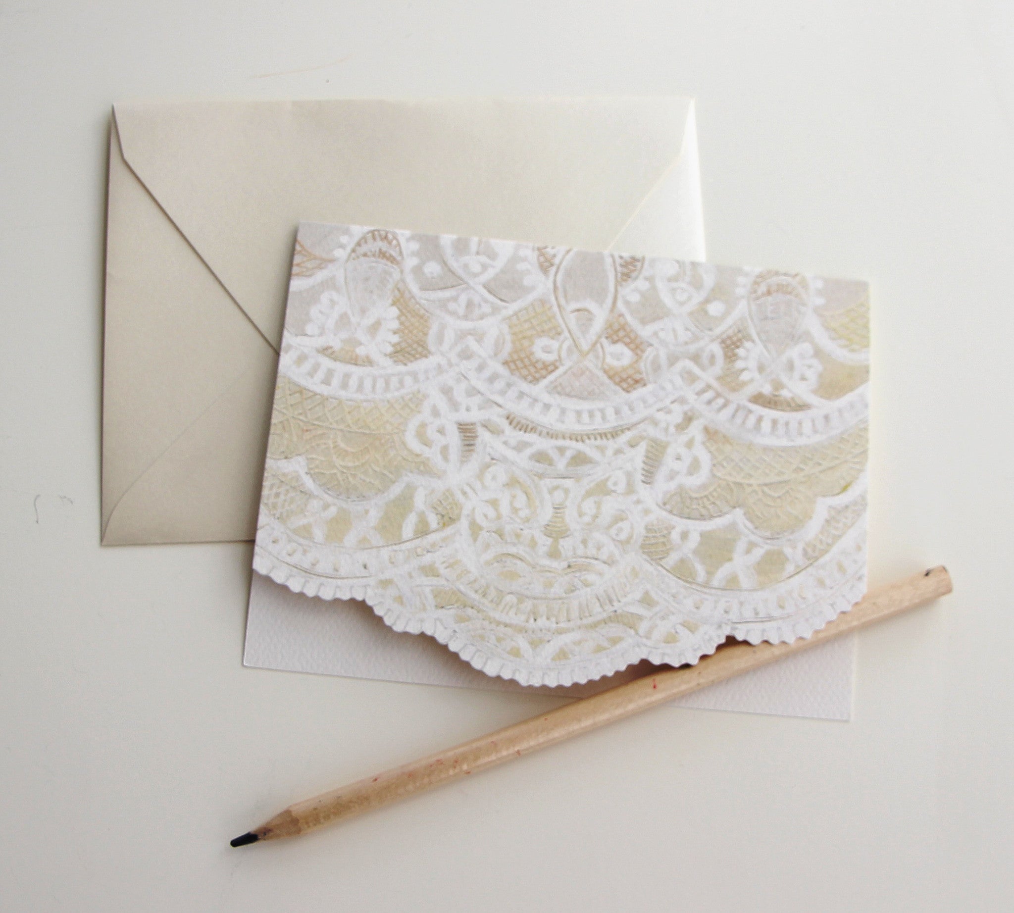 Fold Notes | French Lace + Scalloped Edge – KellyKay