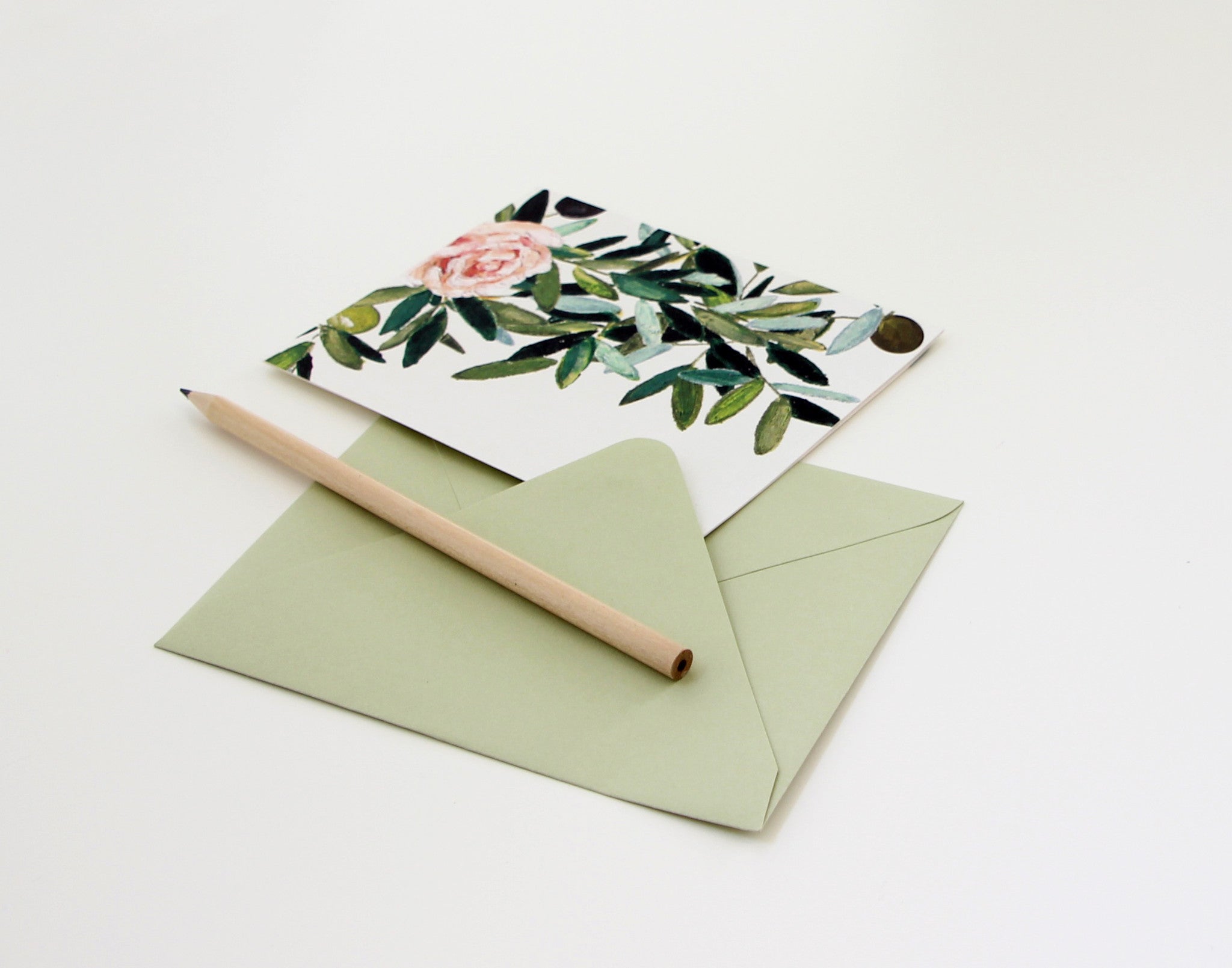 Fold Notes | Olive Leaf & Rose – KellyKay